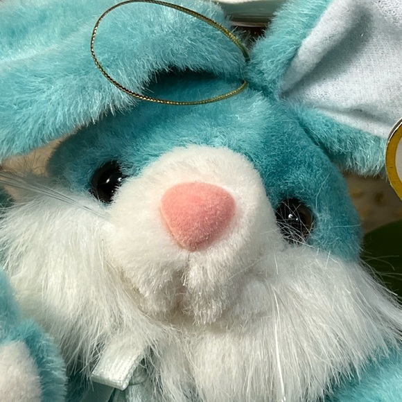 Lida | Toys | Vintage Bunny Rabbit Plush Baby Blue White Stuffed Animal ...
